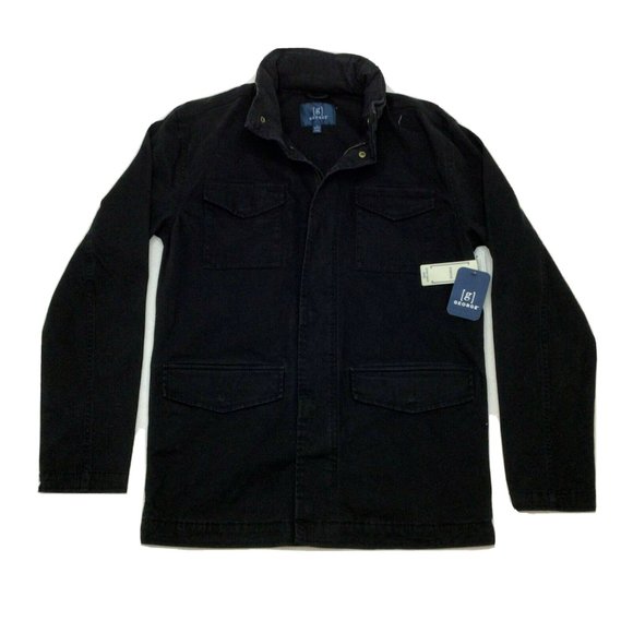 George | Jackets & Coats | George Mens Denim Jacket Black Small ...
